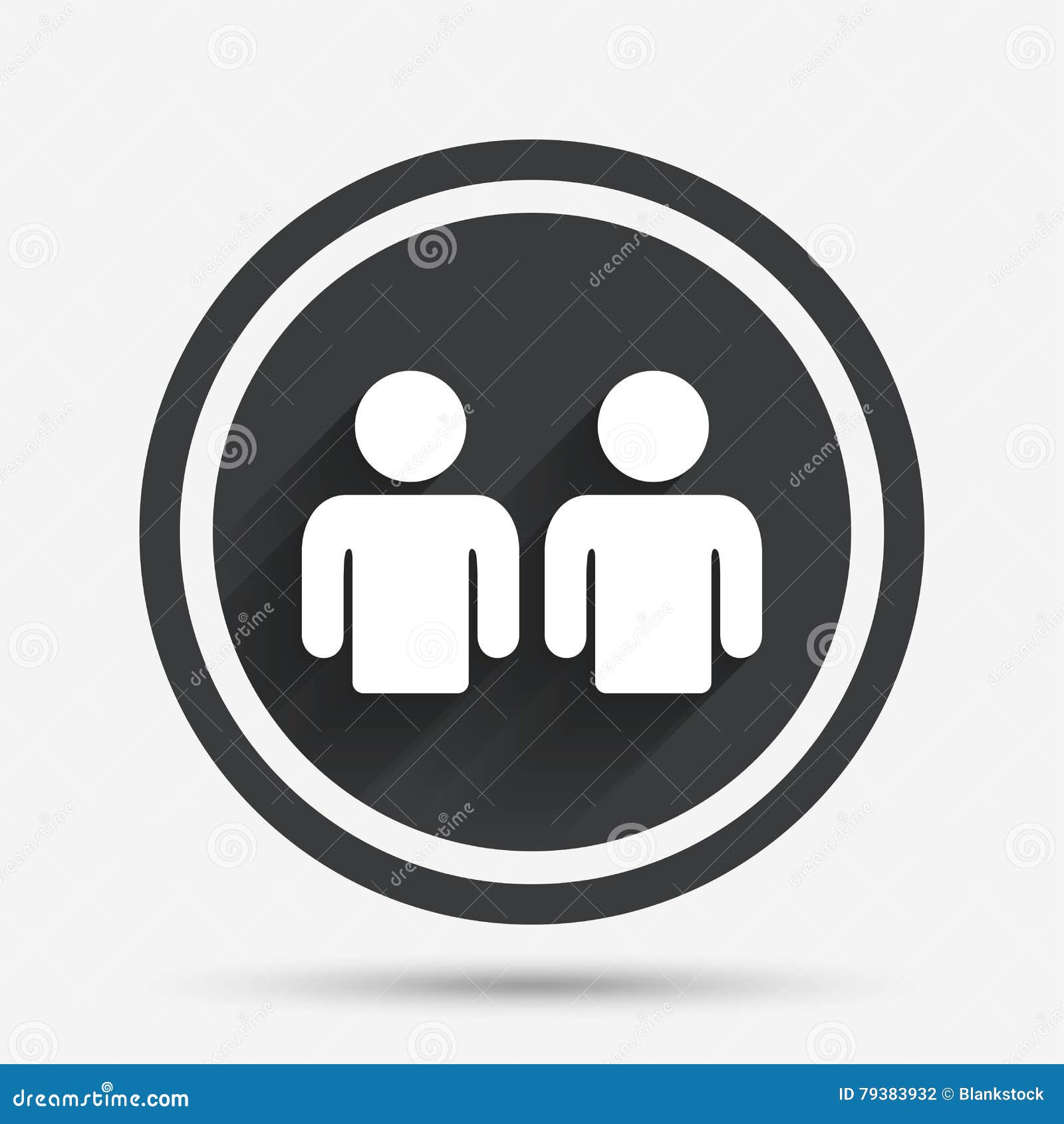 Friends Sign Icon. Social Media Symbol Stock Vector - Illustration of ...