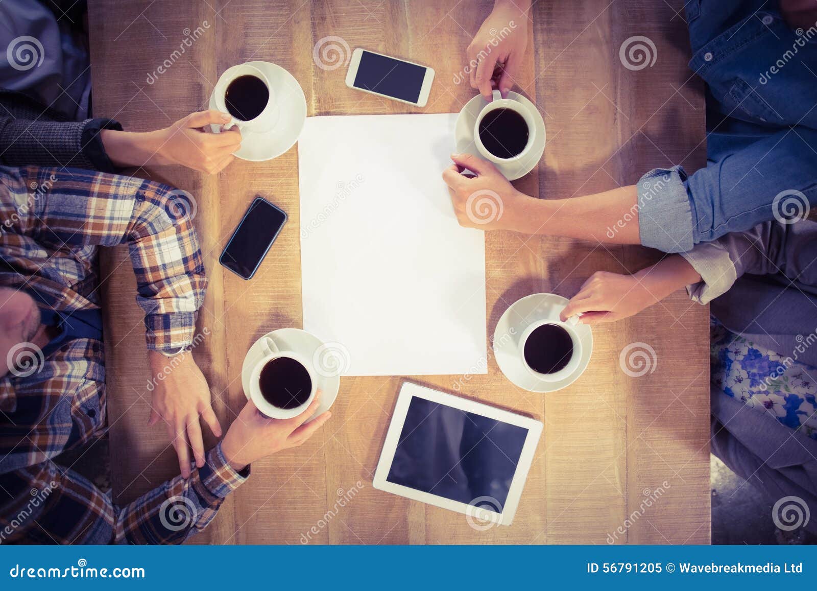 Friends Sitting and Drinking Coffee Stock Image - Image of drink ...
