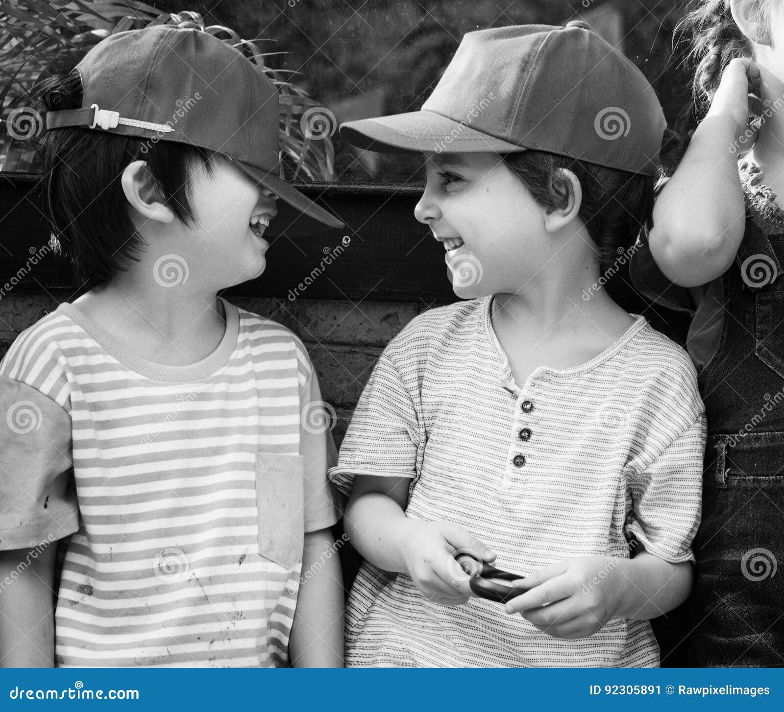 Friends are Smiling To Each Other Stock Image - Image of friendship ...