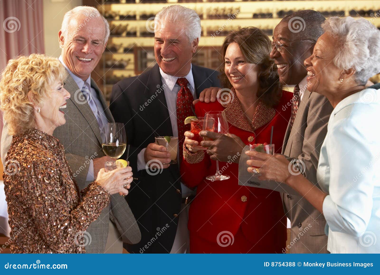 Friends Socializing at a Bar Stock Photo - Image of restaurant ...