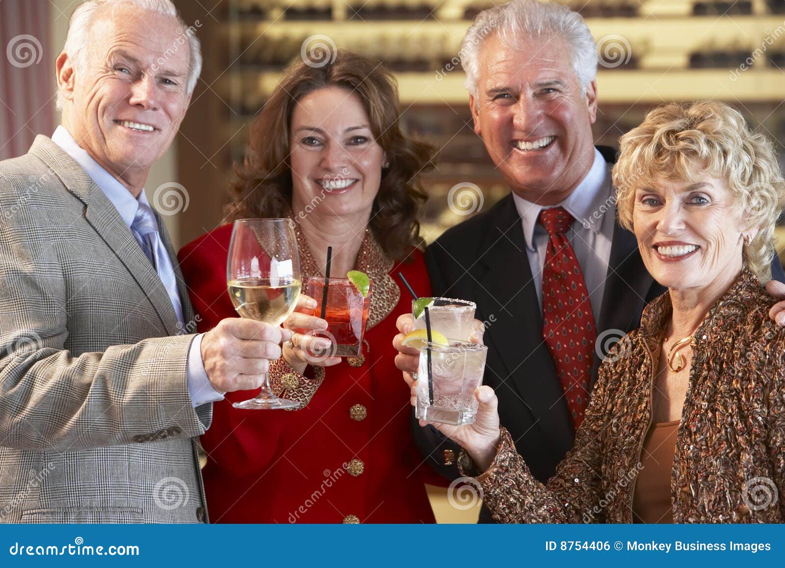 Friends Socializing at a Bar Stock Photo - Image of couple, cheerful ...