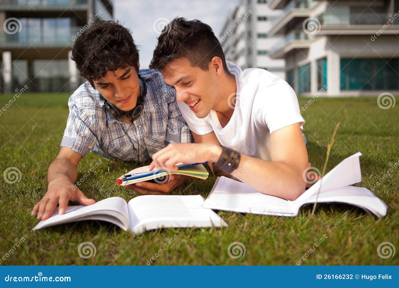 Friends studying stock photo. Image of group, lifestyle - 26166232