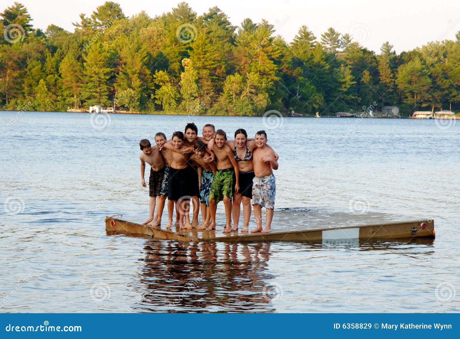 Friends at summer camp stock image. Image of friend, cousins - 6358829