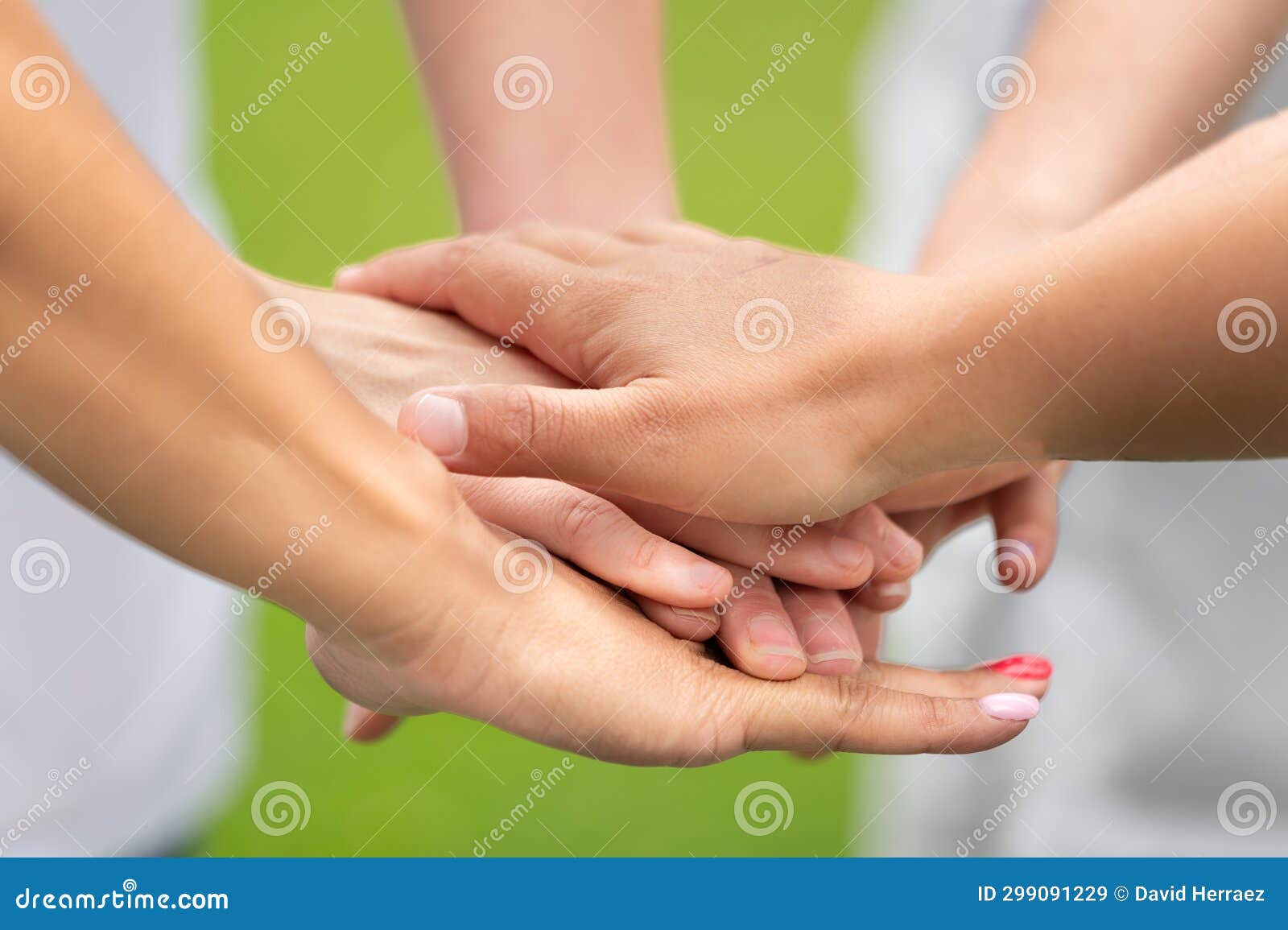 Friends, Support and Stack of Hands of People for Motivation, Community ...