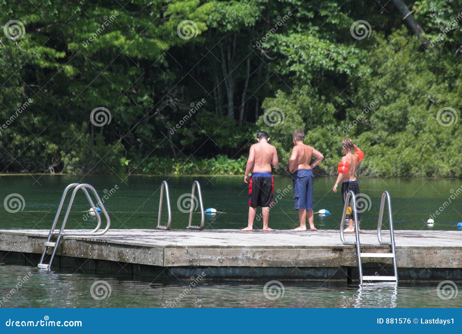 Friends Swimming stock photo. Image of happy, vest, sunny - 881576
