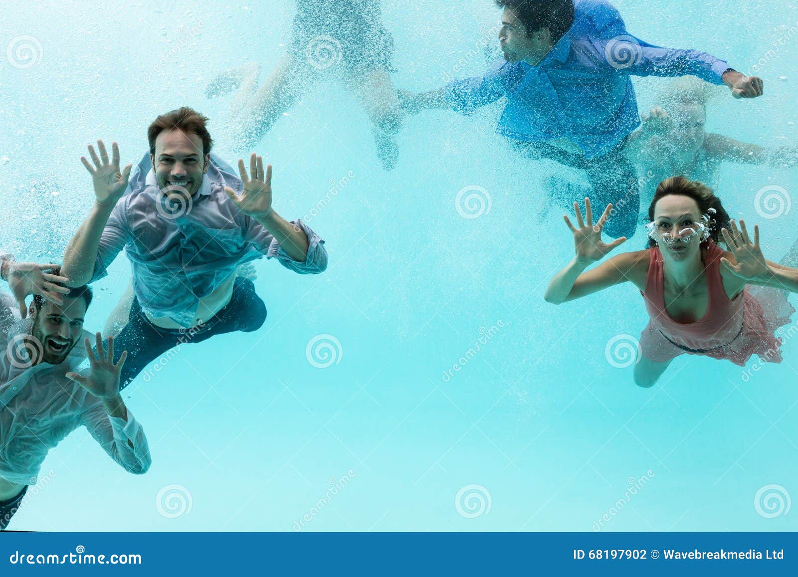 Friends swimming in pool stock photo. Image of friendship - 68197902