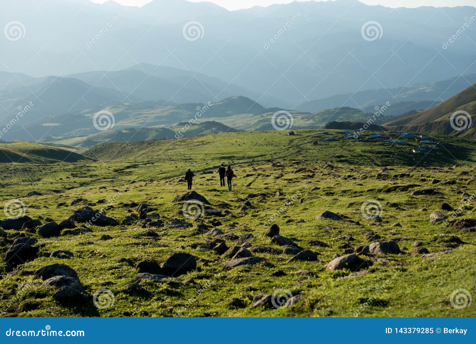 Friends Taking an Excursion Stock Image - Image of meadow, friendship ...