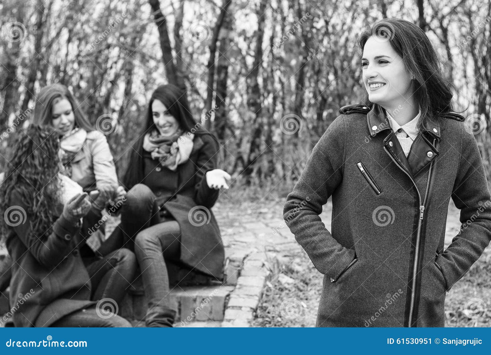 Friends Talking and Smiling Stock Image - Image of enjoy, cheerful ...