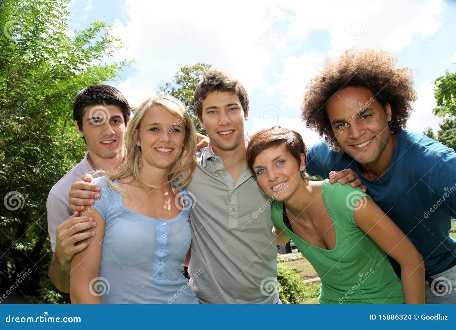 Friends team stock photo. Image of mixity, classmates - 15886324
