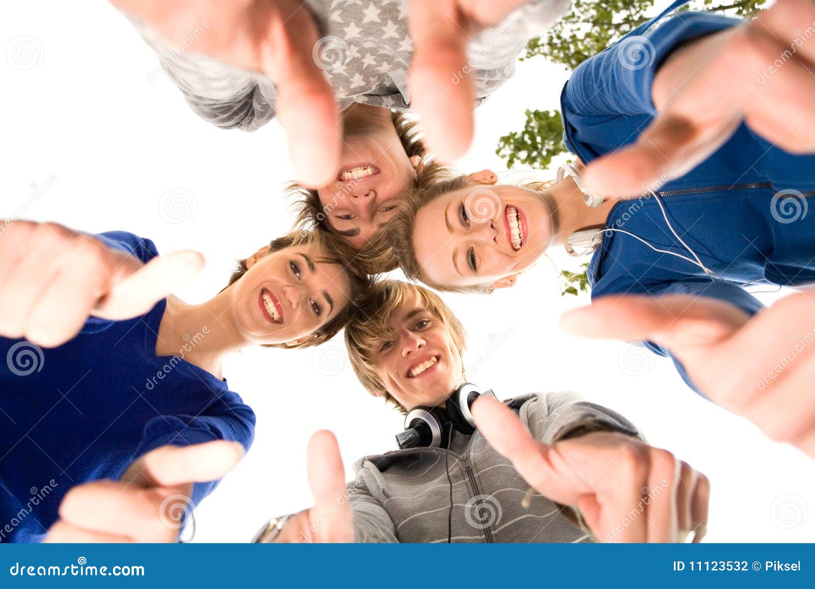 Friends with thumbs up stock photo. Image of cheerful - 11123532
