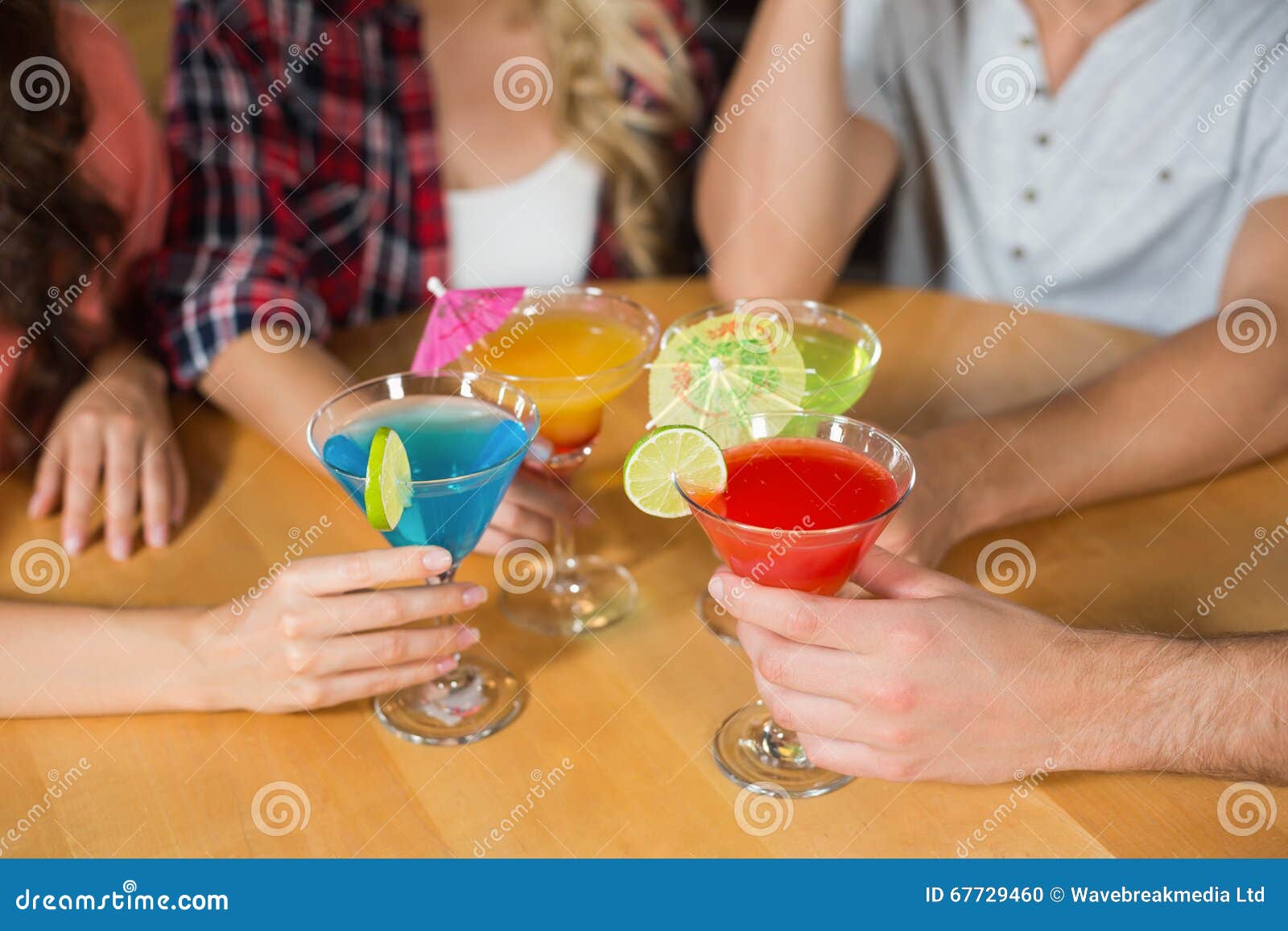 Friends Toasting with Cocktails Stock Photo - Image of friends, glass ...
