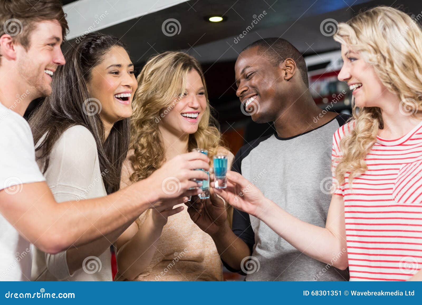 Friends Toasting with Shots Stock Image - Image of alcohol, five: 68301351