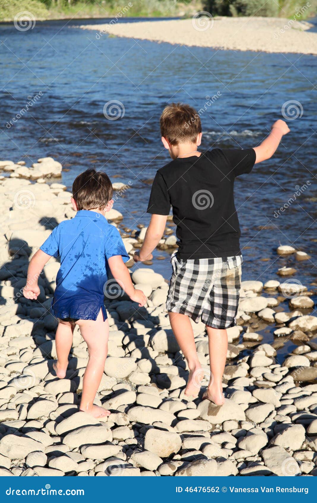 Friends stock photo. Image of action, blue, child, play - 46476562
