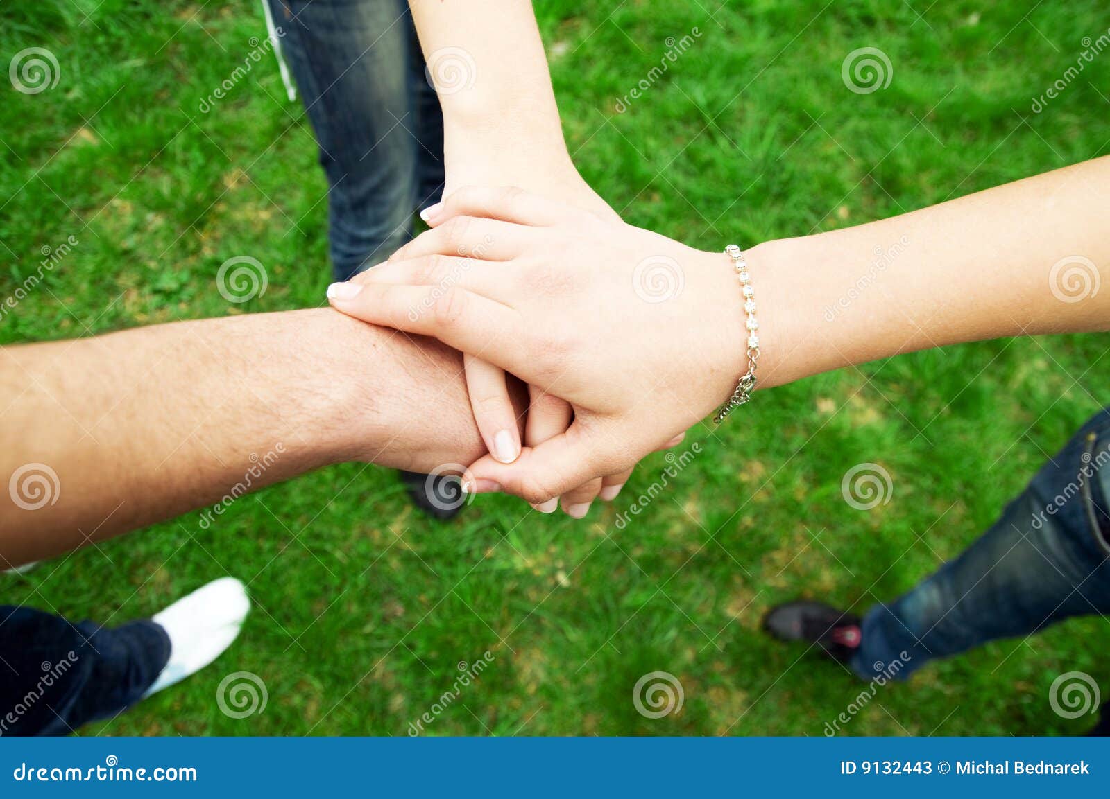 Friends united stock image. Image of ambition, girl, join - 9132443