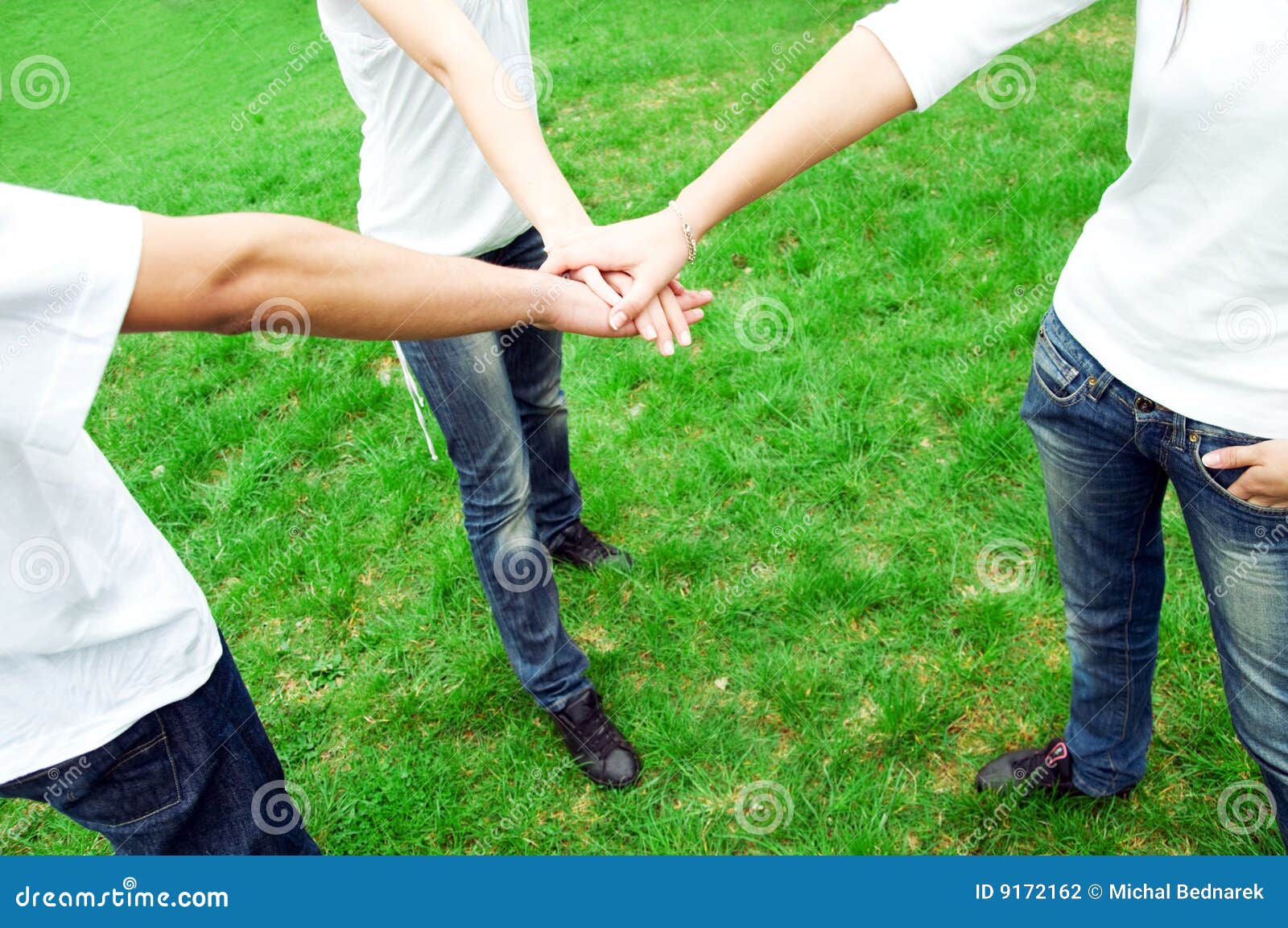 Friends united stock photo. Image of hands, friendship - 9172162