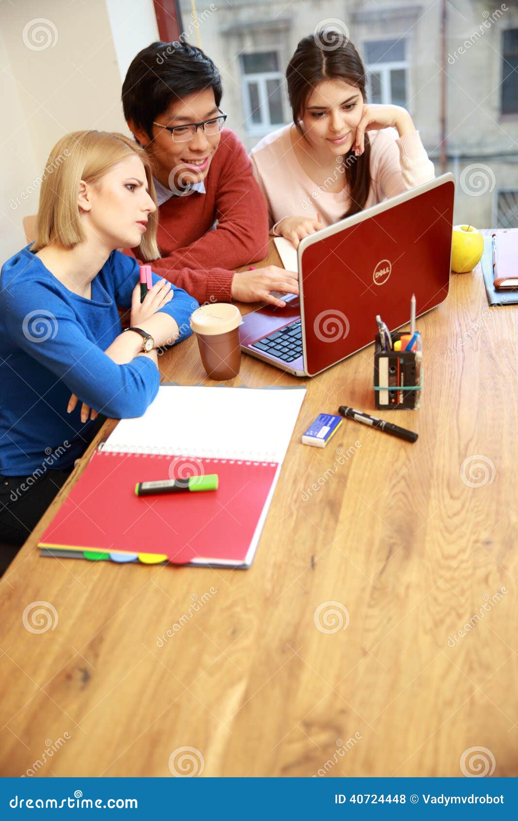 Friends Using Laptop Together Stock Photo - Image of casual, group ...
