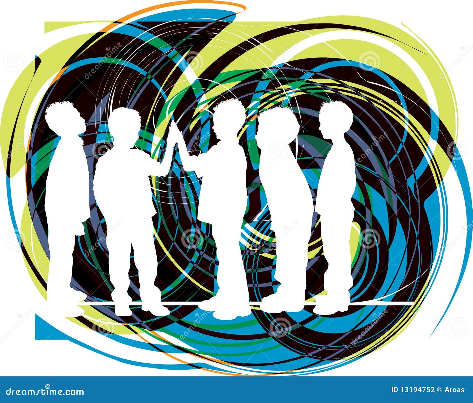 Friends. Vector stock vector. Illustration of lifestyles - 13194752