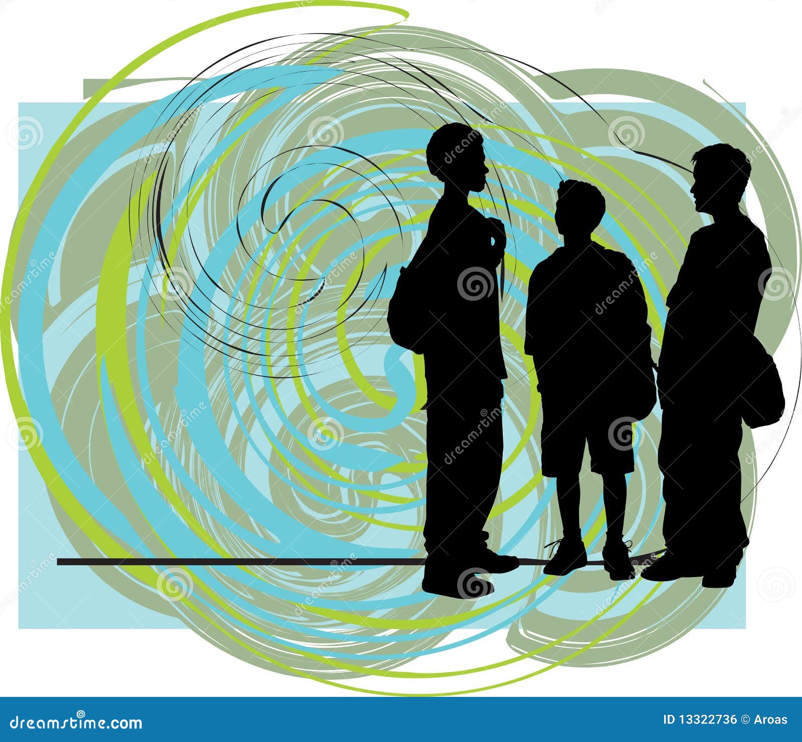 Friends. Vector Illustration Stock Vector - Illustration of friendship ...