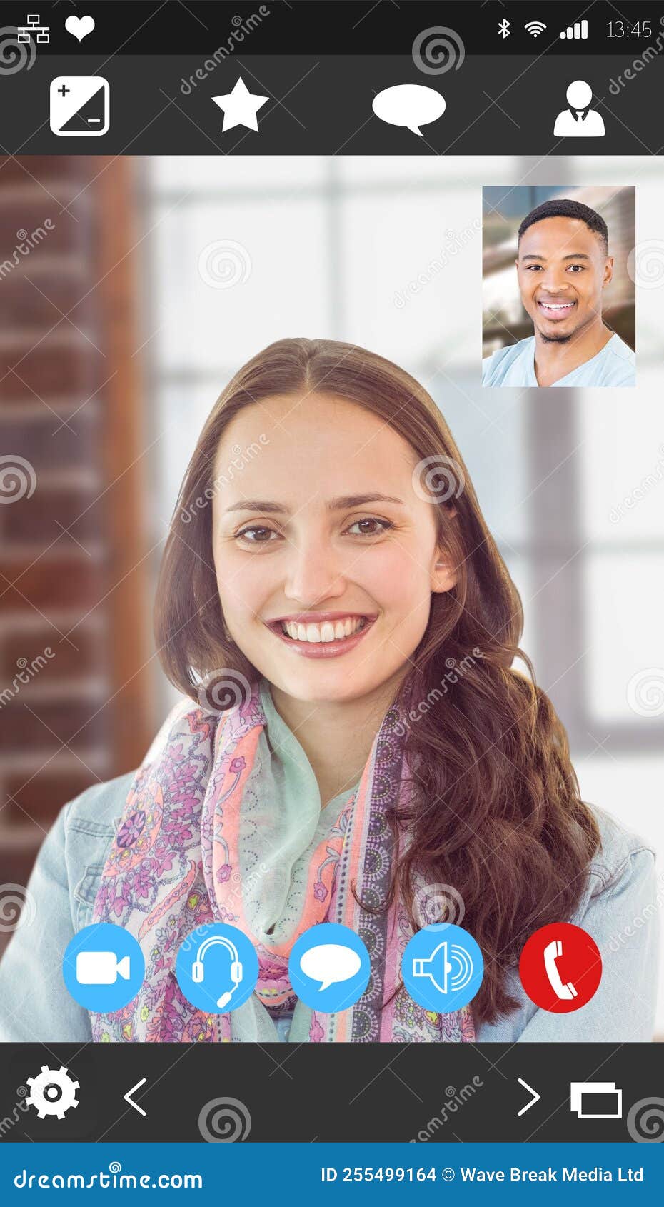 Friends on video chat stock photo. Image of communication - 255499164