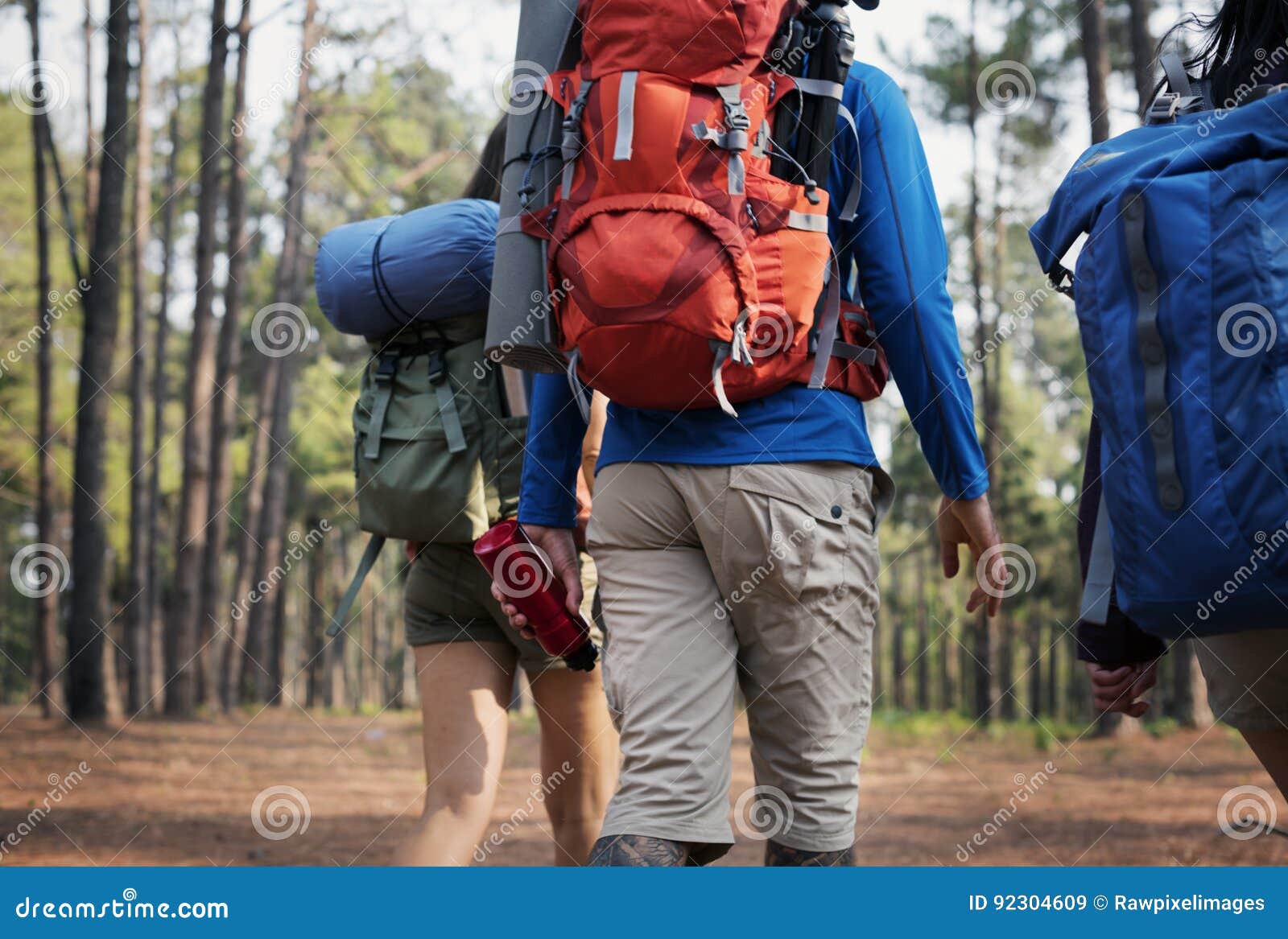 Friends Walking Exploring Outdoors Concept Stock Image - Image of ...