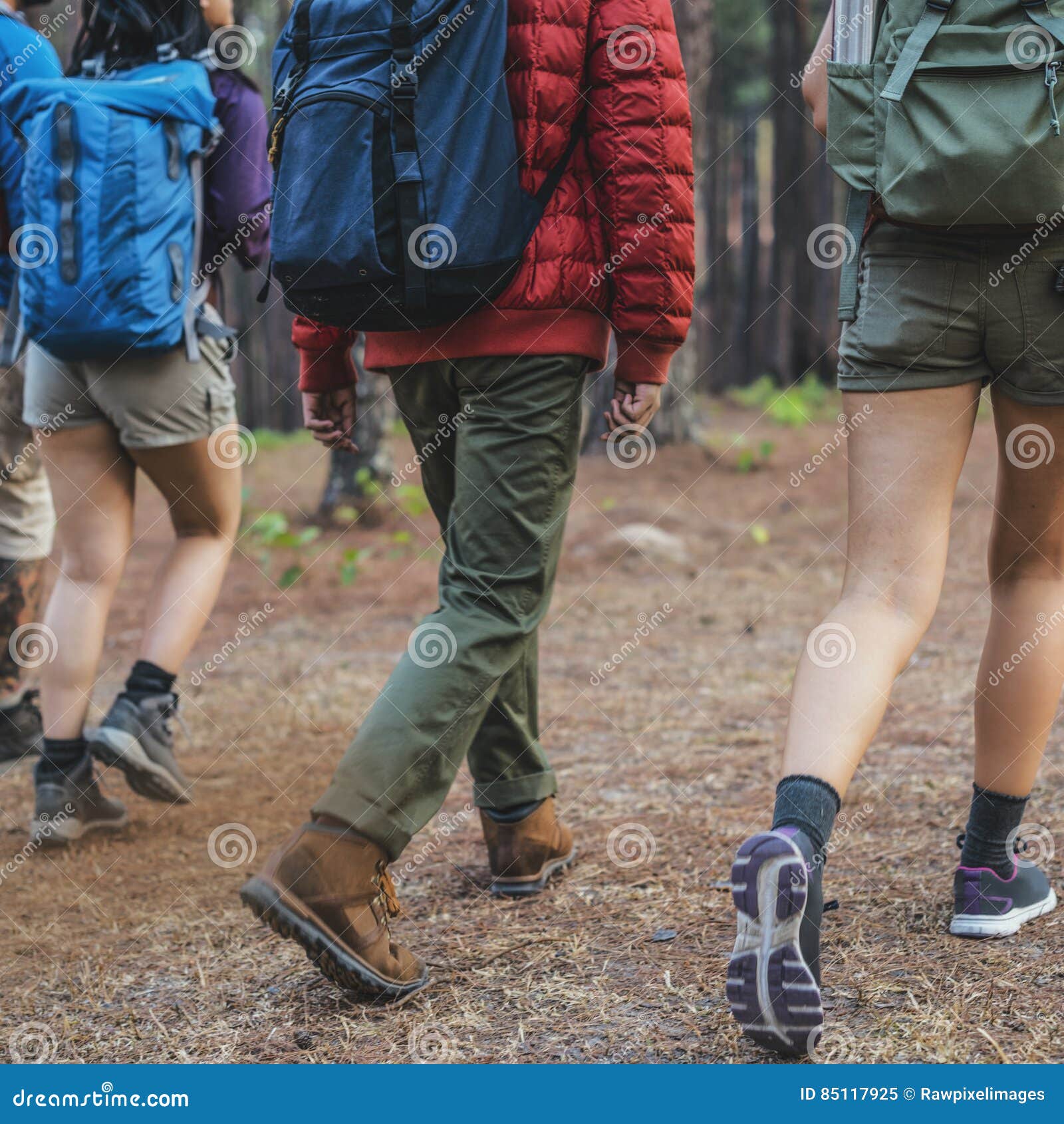 Friends Walking Exploring Outdoors Concept Stock Image - Image of ...