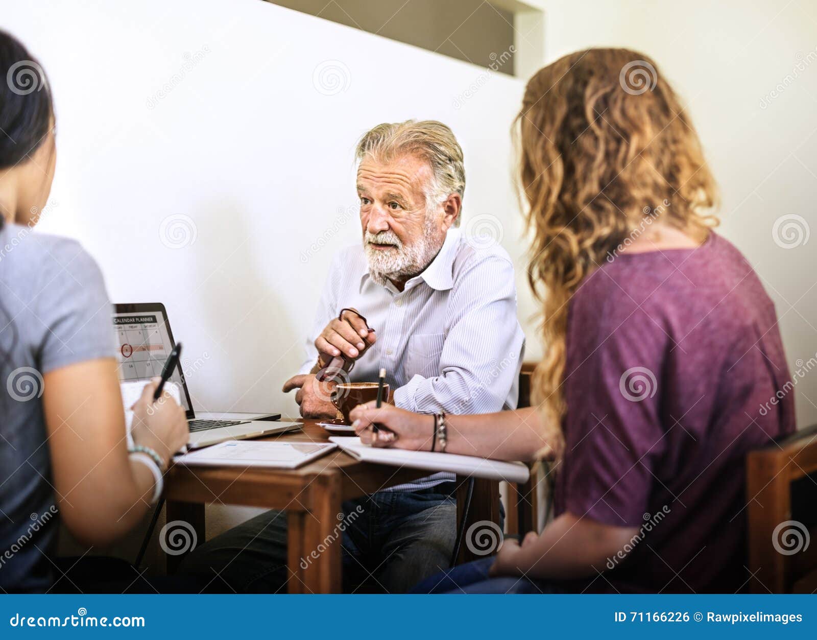 Friends Working Discussion Meeting Sharing Ideas Concept Stock Photo ...