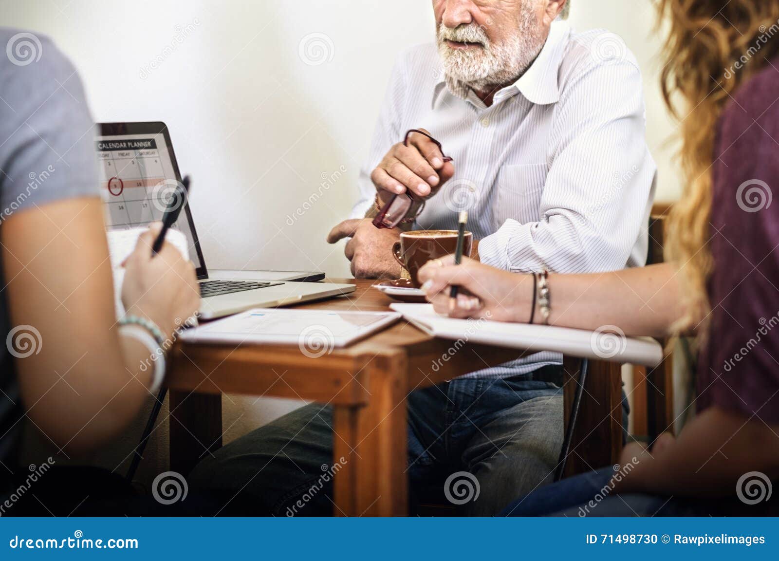 Friends Working Discussion Meeting Sharing Ideas Concept Stock Photo ...
