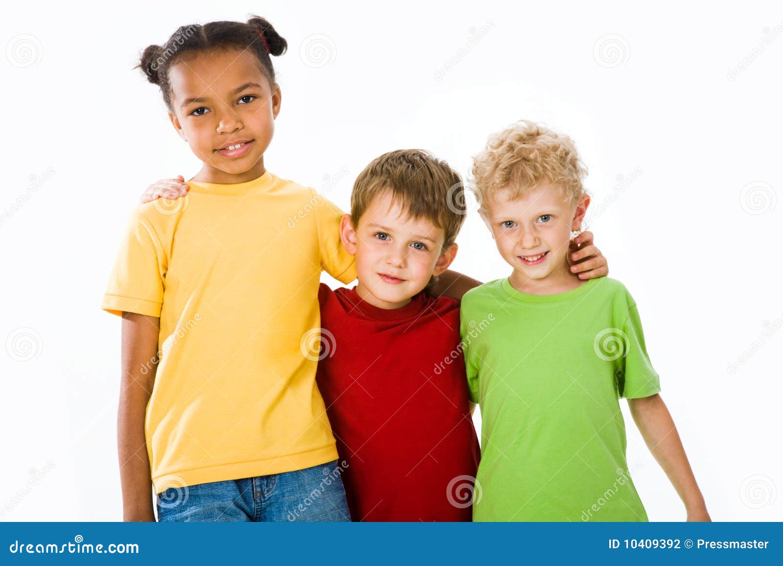 Friendship stock photo. Image of children, portrait, embrace - 10409392
