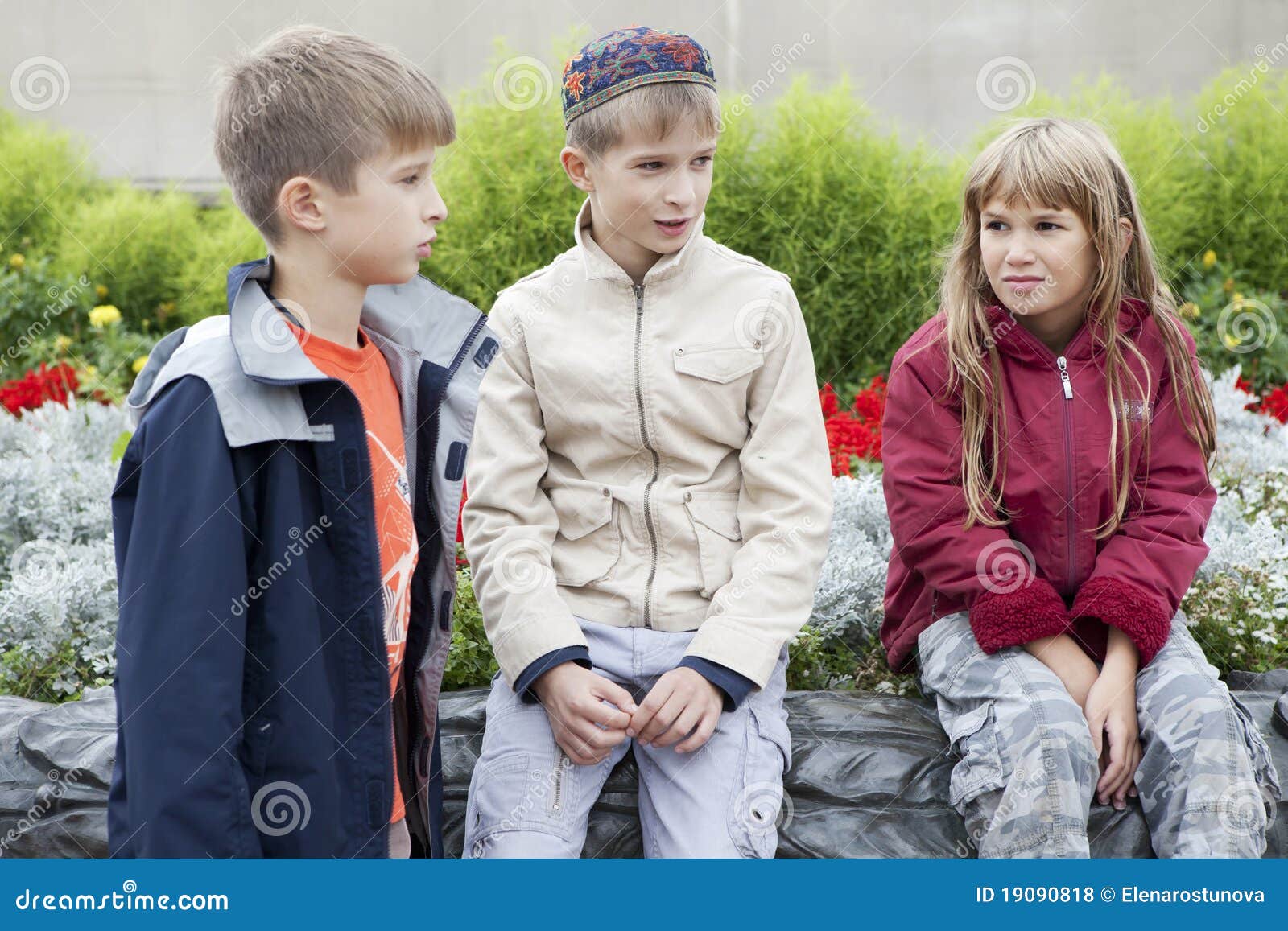 Friendship stock photo. Image of conversation, child - 19090818