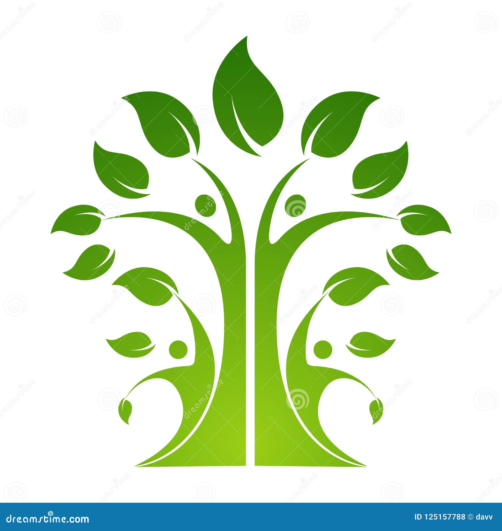 Friendship Bonding Together Organic People Logo People Logo Tree Stock ...