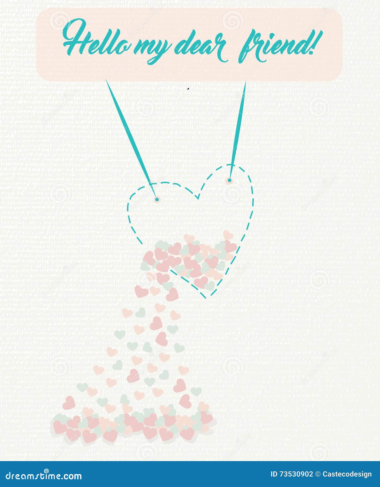 Friendship Card or Background Stock Vector - Illustration of decor ...