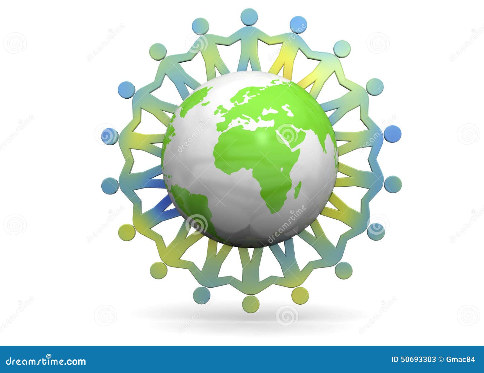 Friendship Concept - 3D stock illustration. Illustration of peace ...