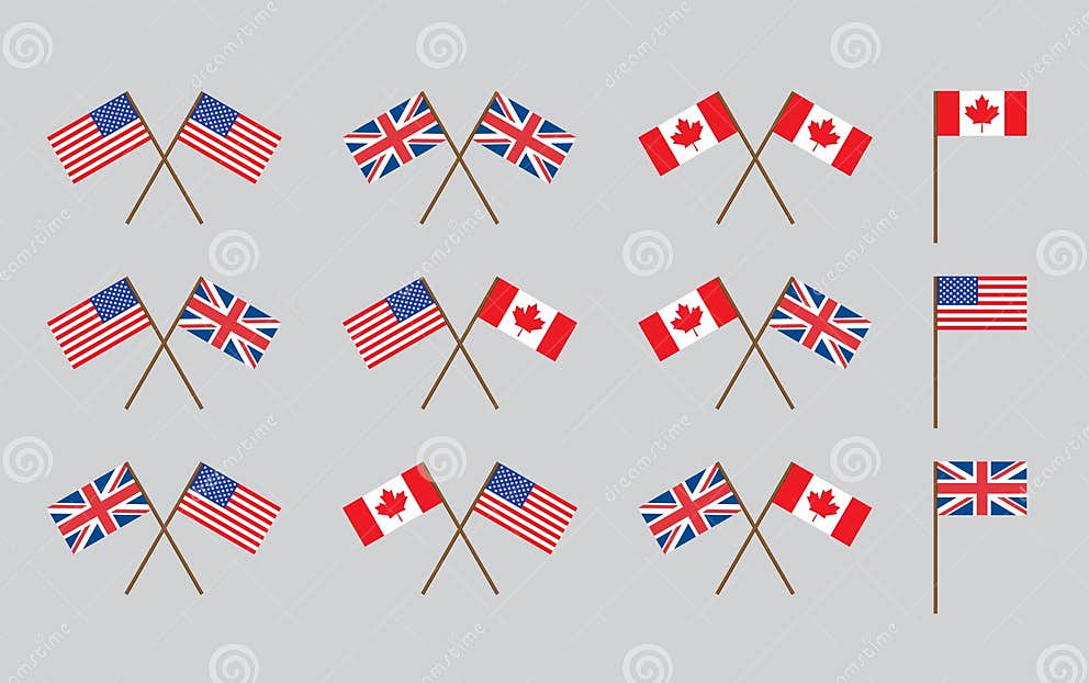 Friendship flags stock vector. Illustration of american - 24258620