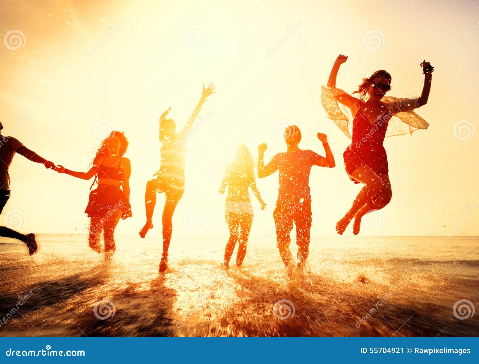 Friendship Freedom Beach Summer Holiday Concept Stock Image - Image of ...