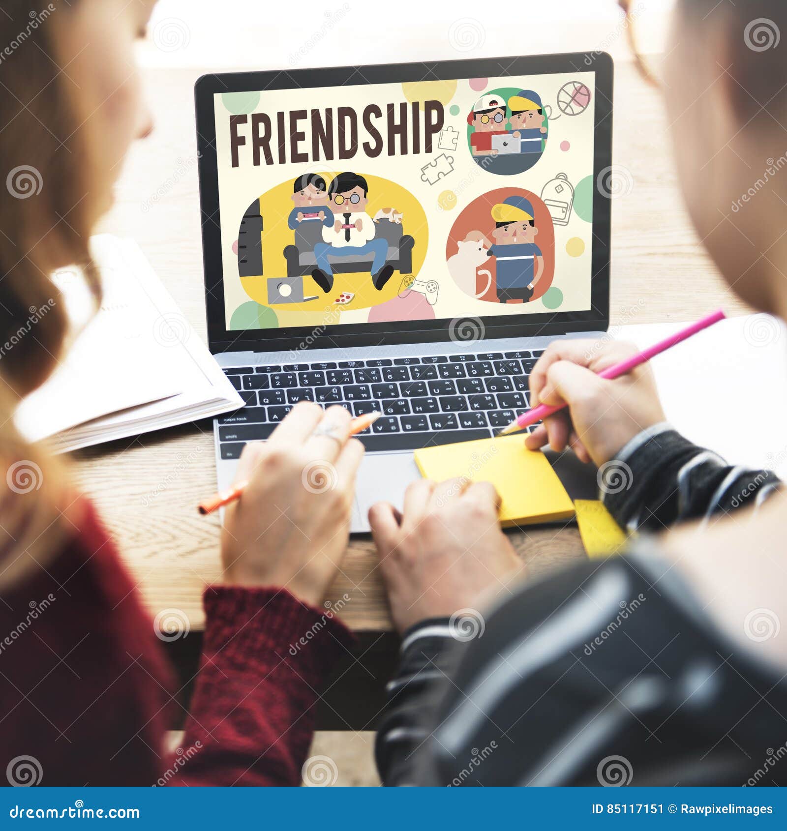 Friendship Friends Relationship Hobby Concept Stock Image - Image of ...