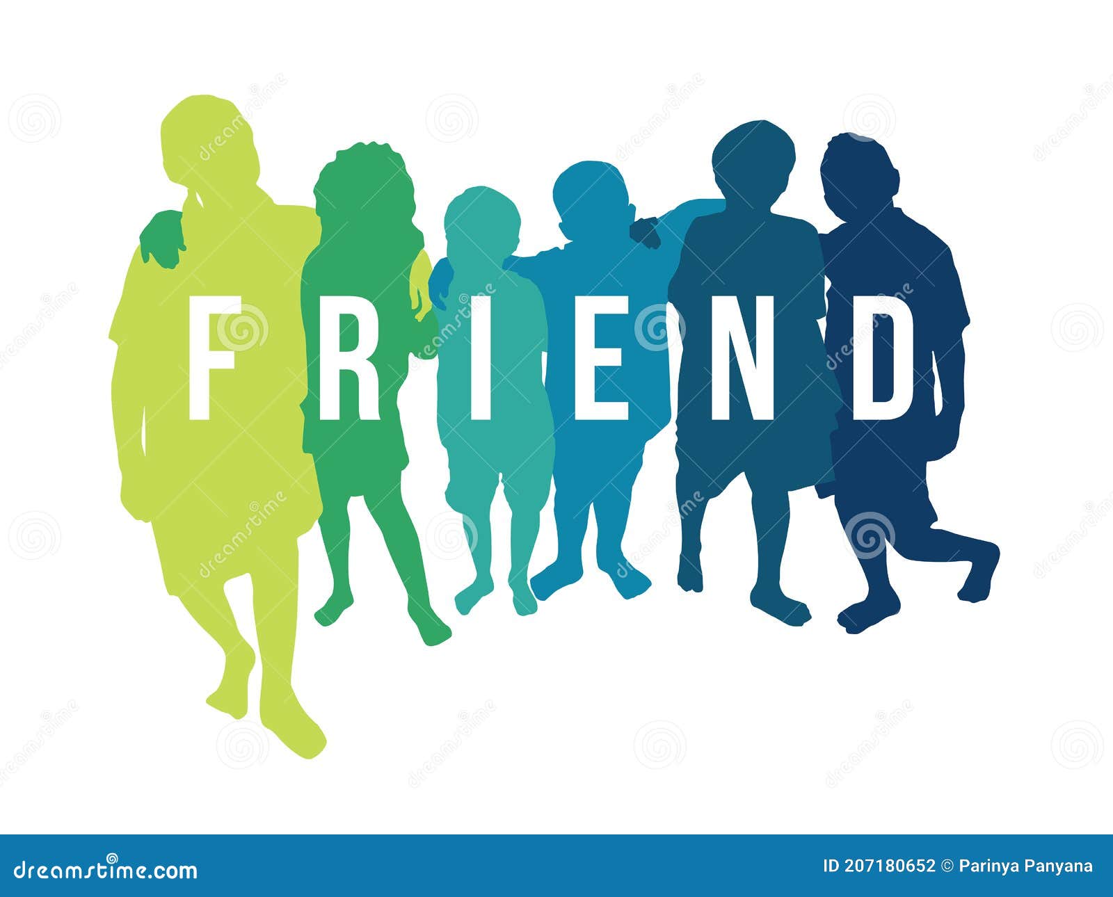 Friendship stock vector. Illustration of design, international - 207180652