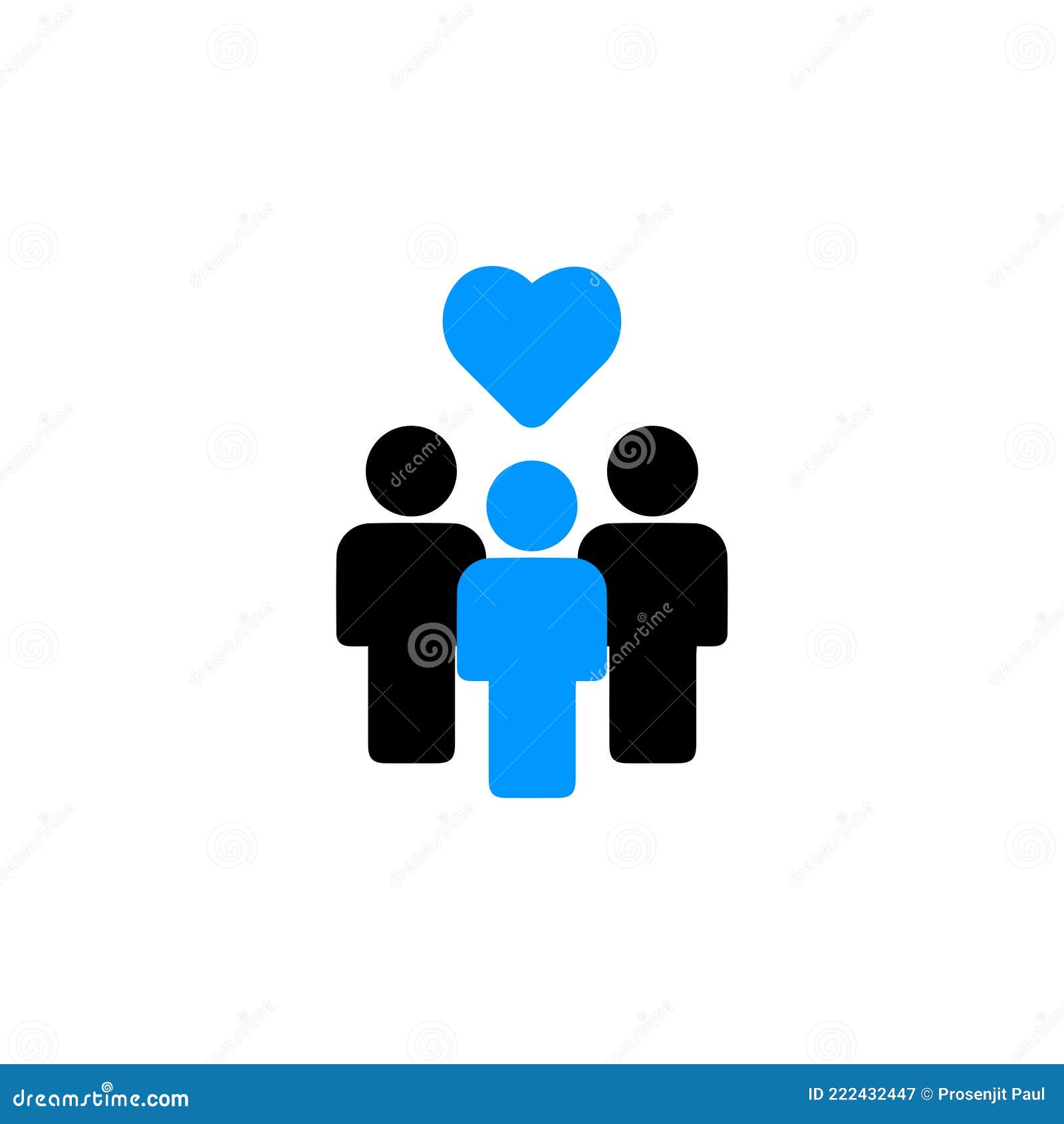 Mutual friendship icon stock vector. Illustration of trust - 222432447