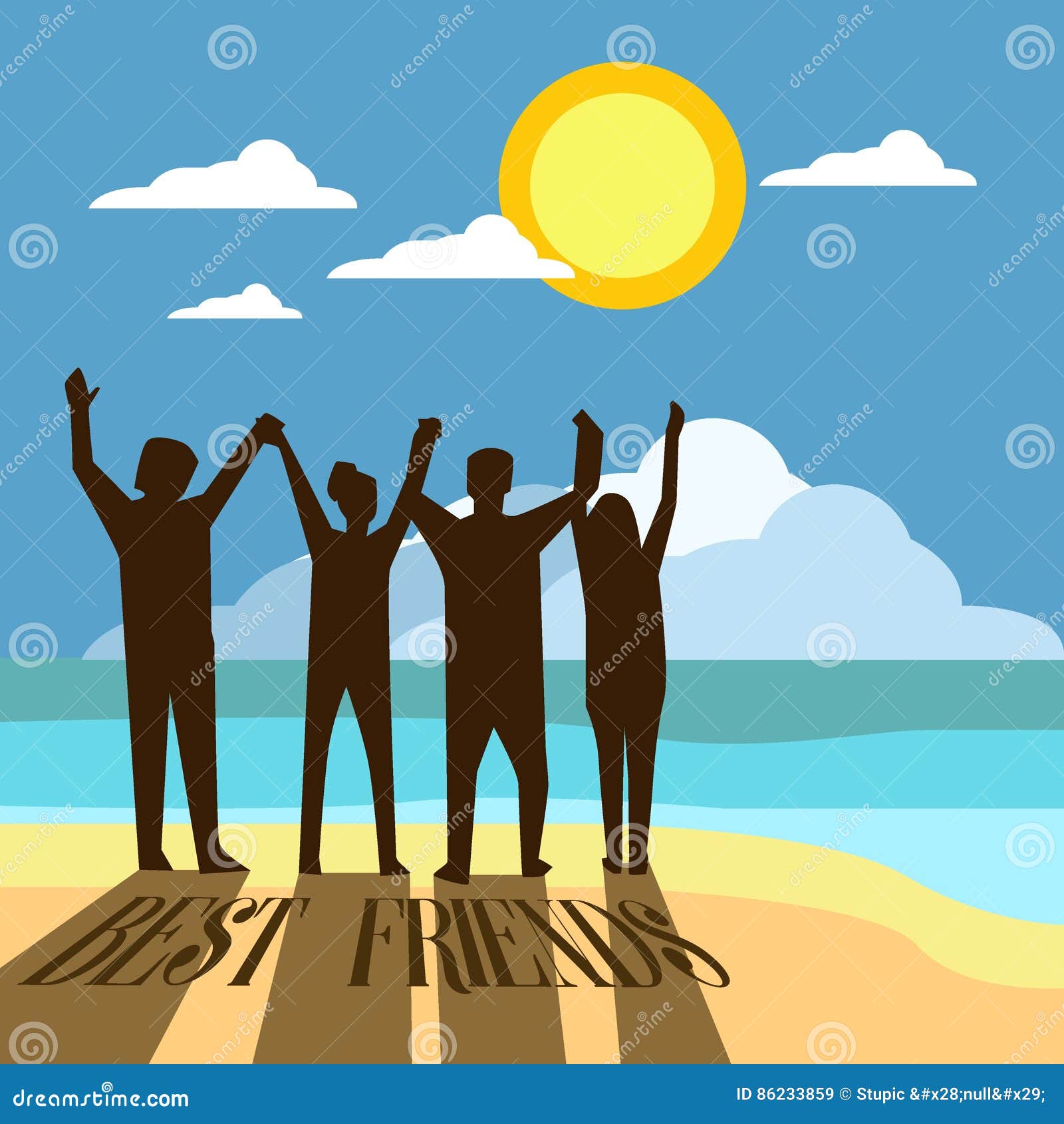 Friendship illustration stock illustration. Illustration of human ...