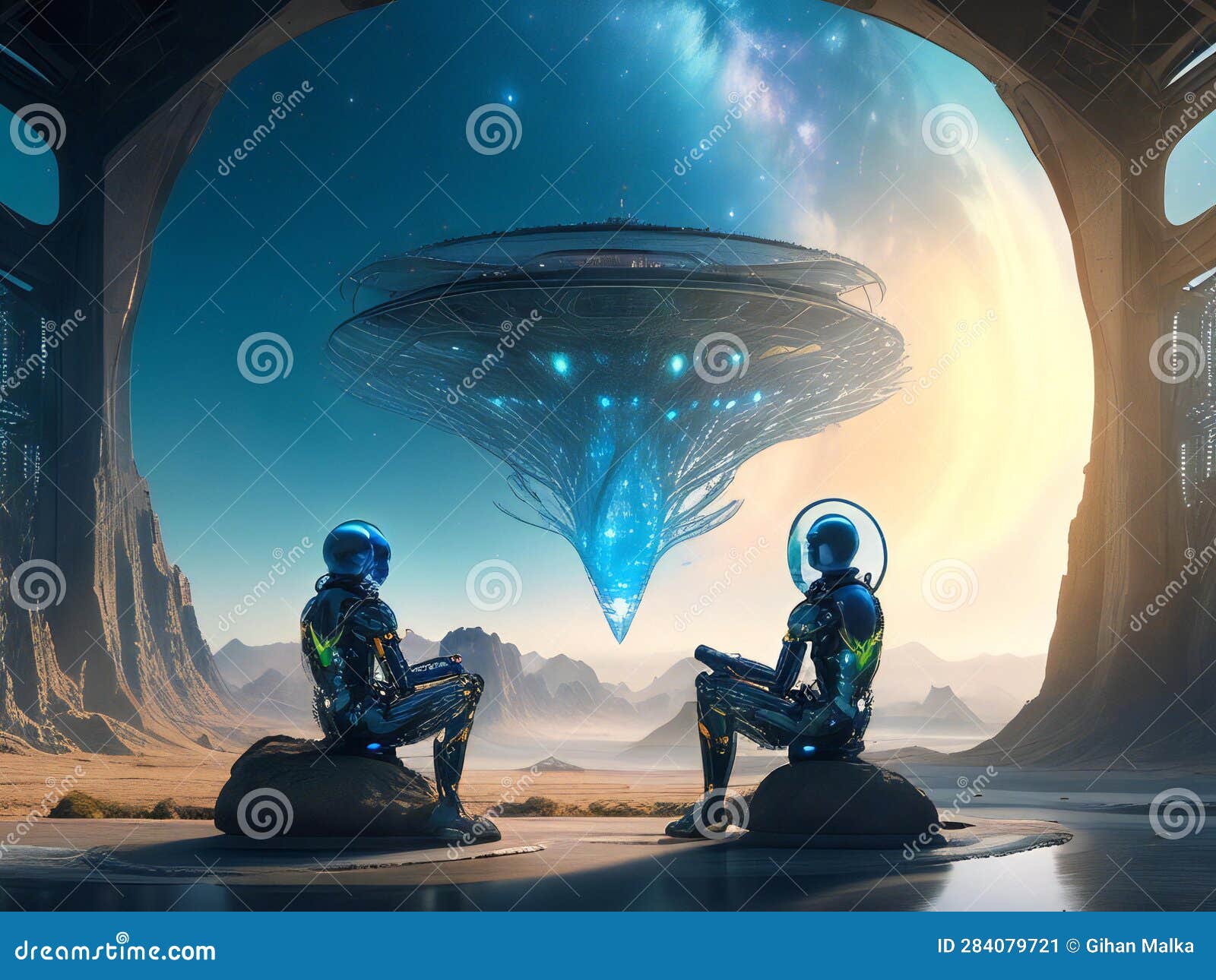 Friendship Never Ends. Boy And Girl Standing Against Cloud Background ...