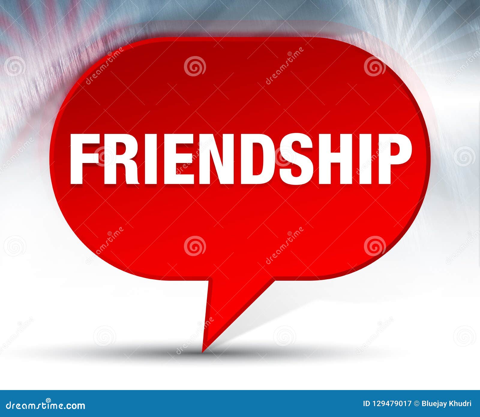 Friendship Red Bubble Background Stock Illustration - Illustration of ...