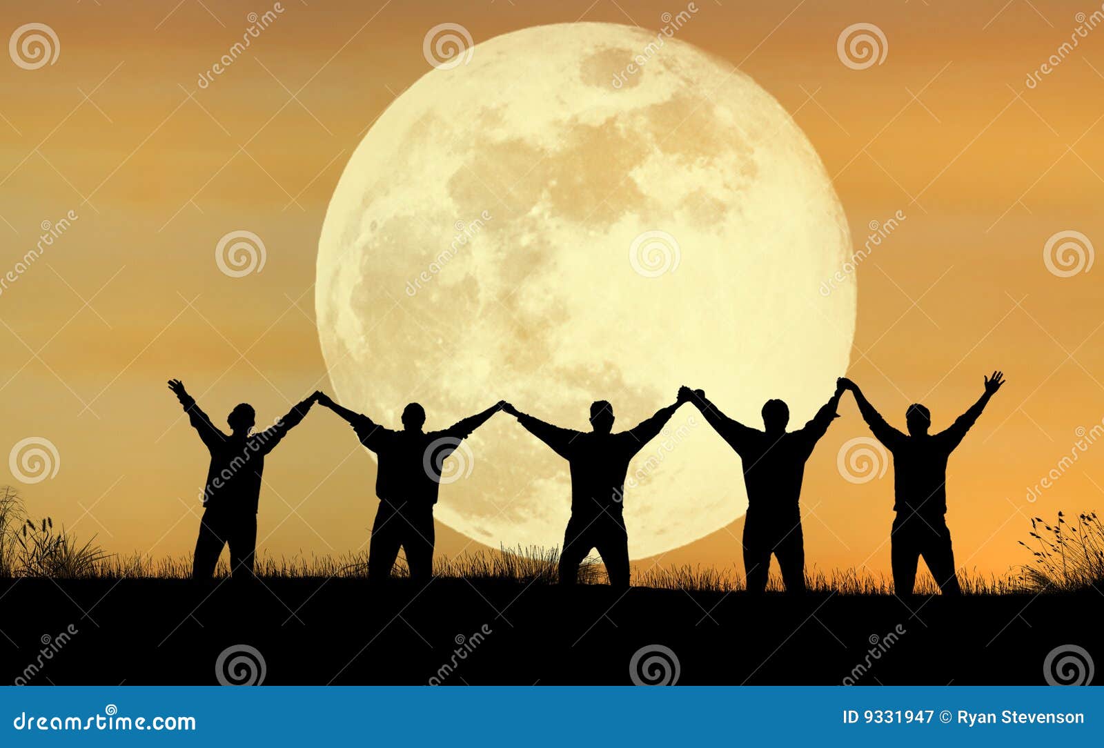 Friendship Silhouette stock illustration. Illustration of force - 9331947