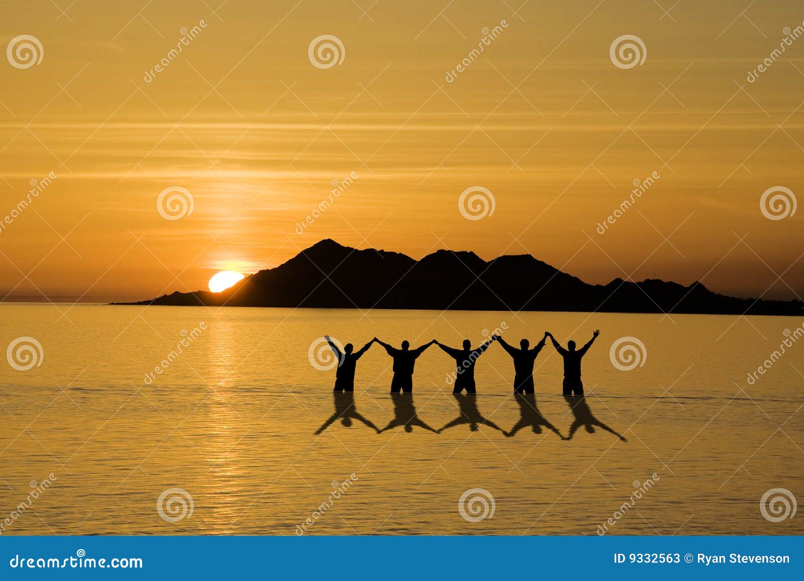 Friendship Silhouette stock image. Image of crowd, scenic - 9332563