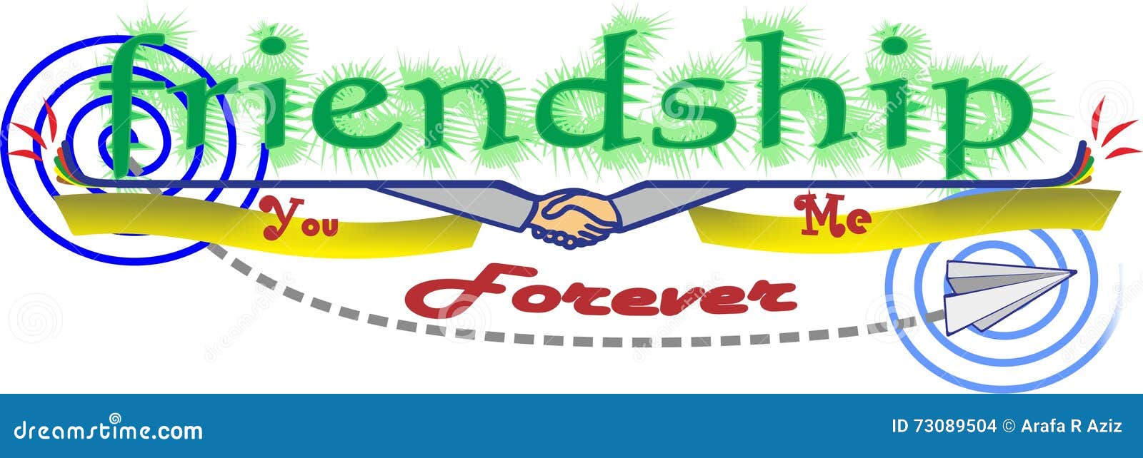 Friendship Sticker Stock Photo | CartoonDealer.com #73089504