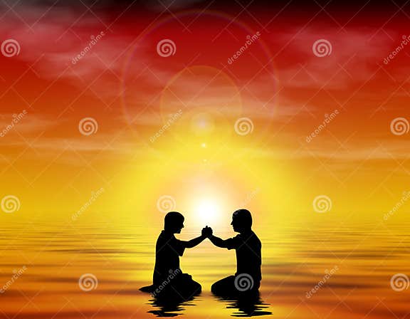 Friendship, Worship, Baptism Stock Illustration - Illustration of ...