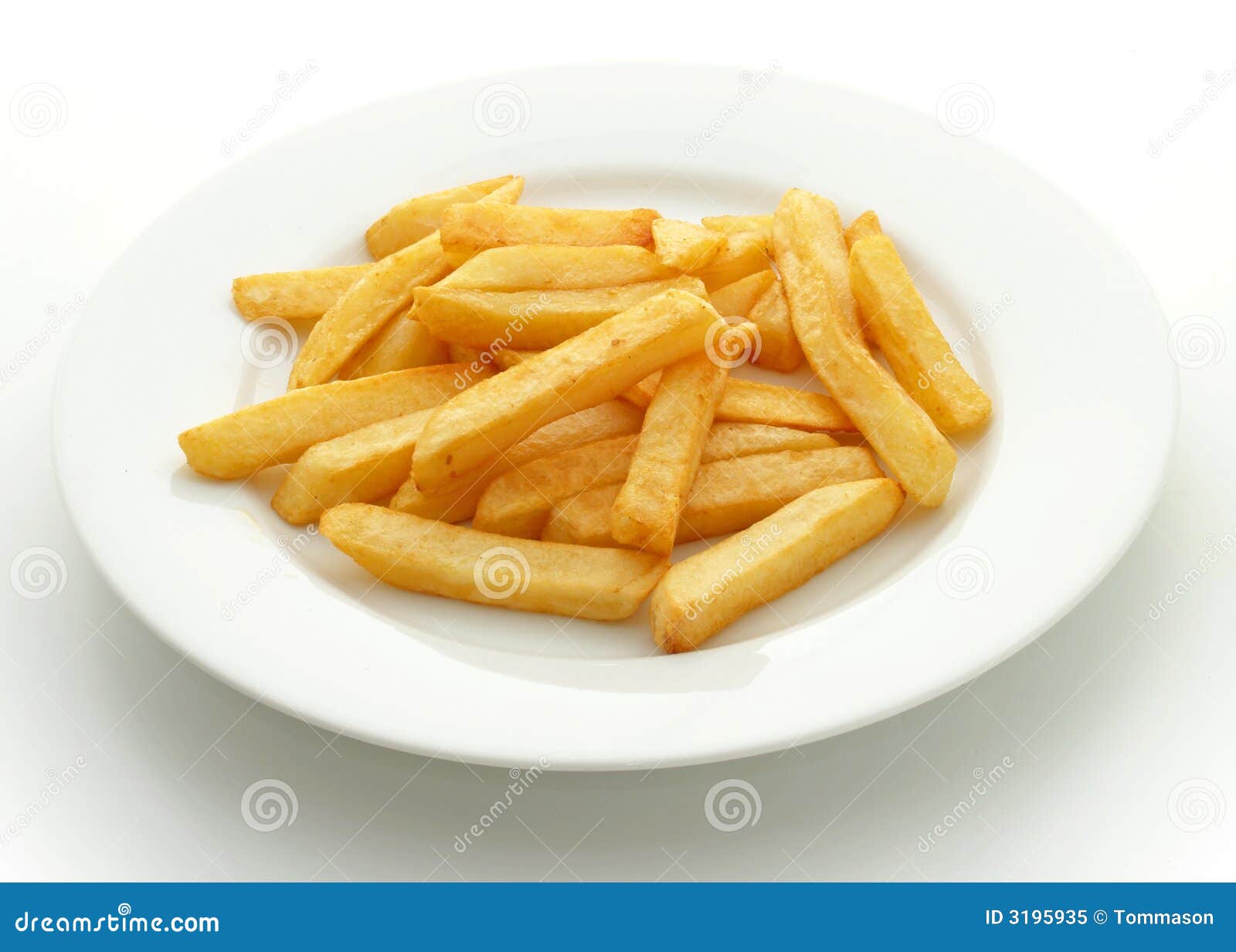 Fries stock image. Image of plate, french, cooked, chips - 3195935