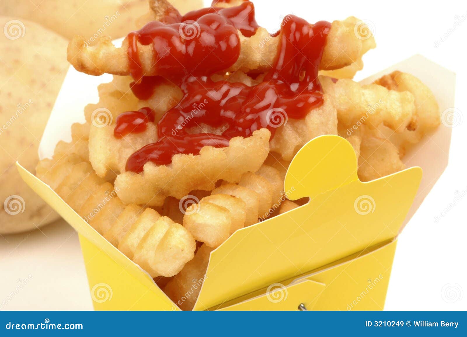 Frieten stock afbeelding. Image of karton, doos, aardappels - 3210249