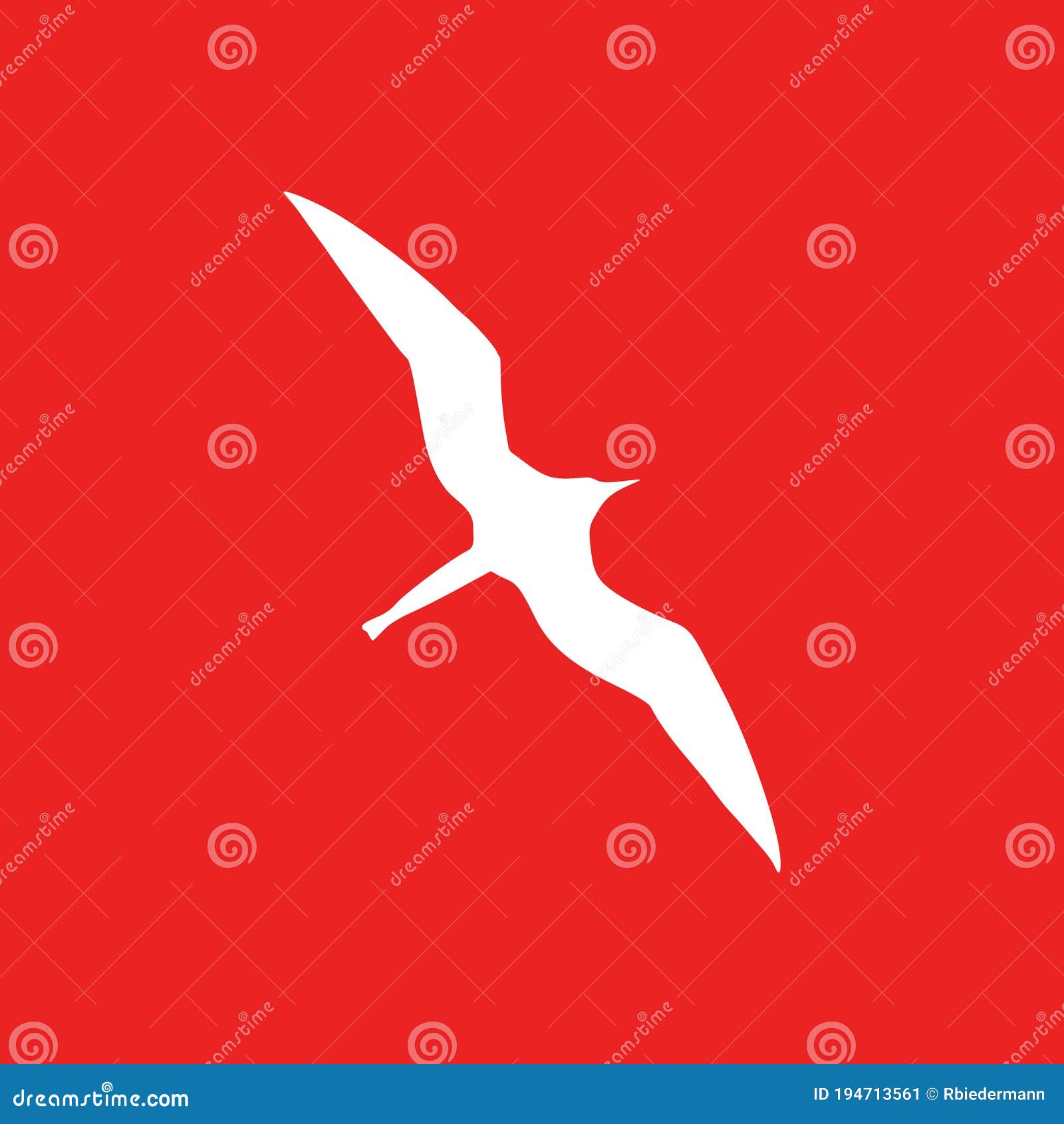 Frigate Bird And Background Cartoon Vector | CartoonDealer.com #194713561