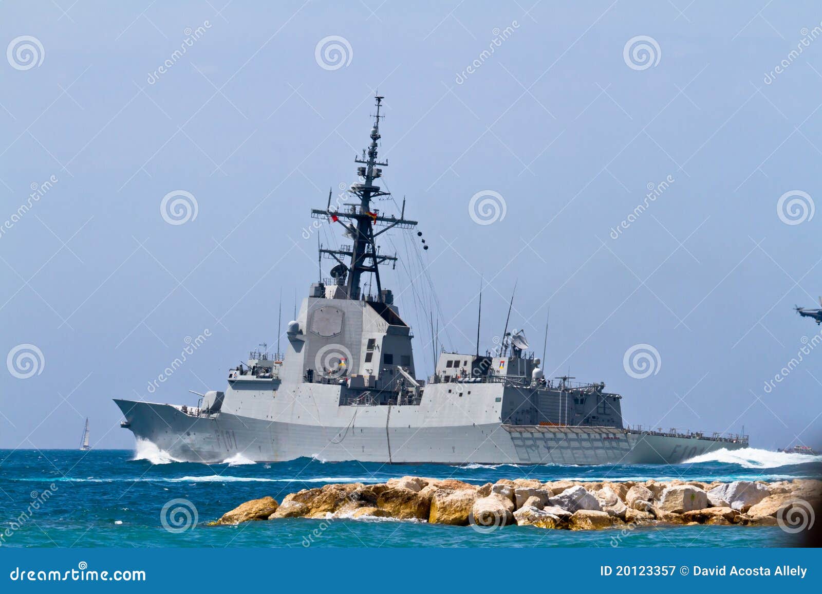 Frigate F-101 Alvaro De Bazan Editorial Photography - Image of cannon ...