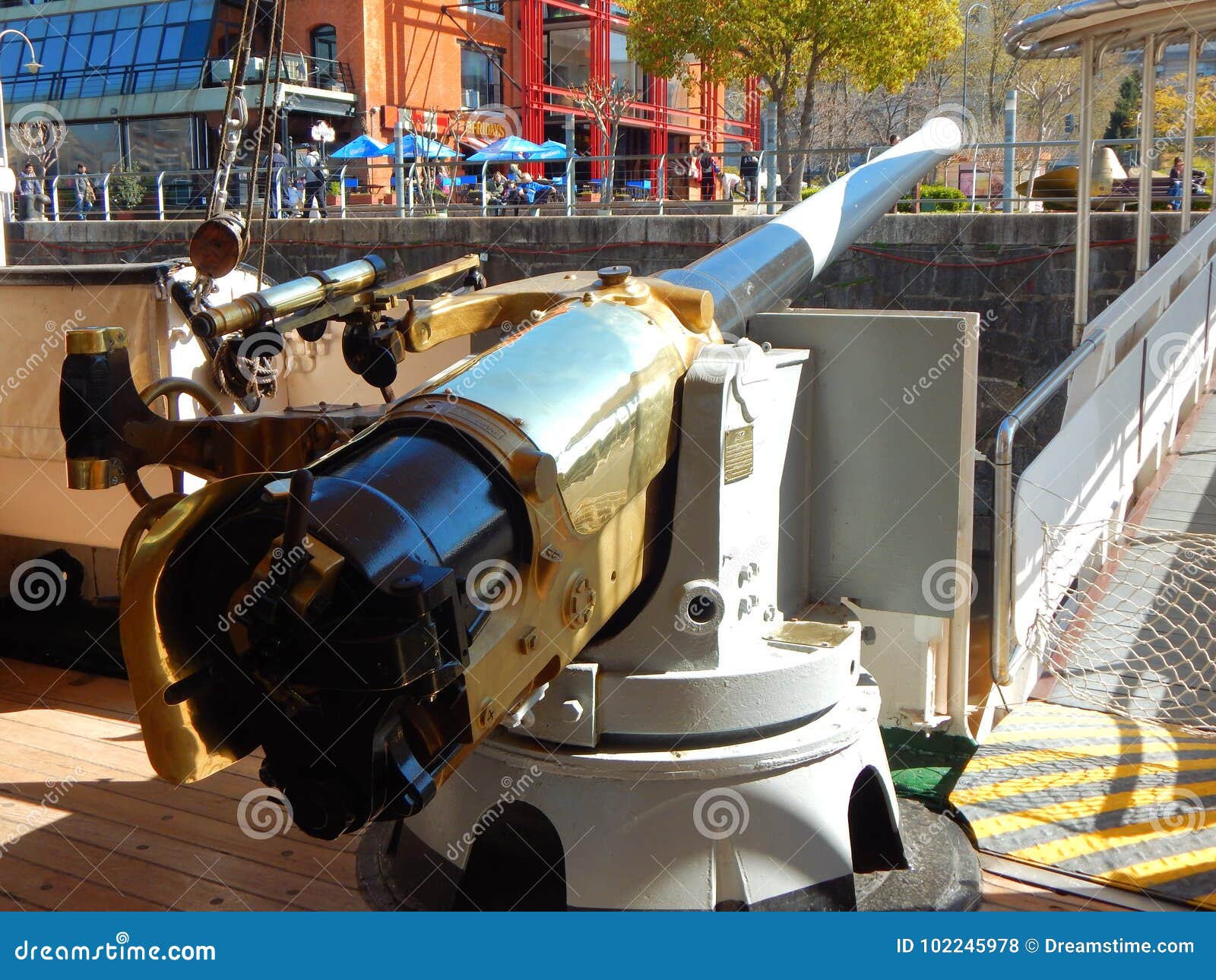The Frigate Gun editorial stock photo. Image of womans - 102245978