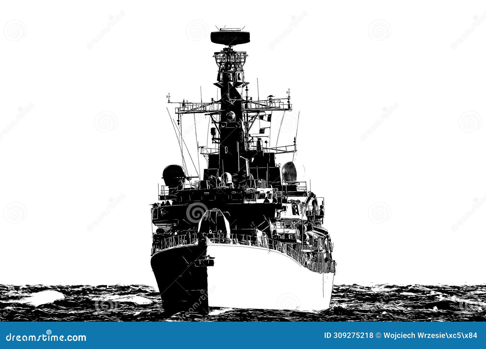 WARSHIP stock photo. Image of ship, seascape, britain - 309275218